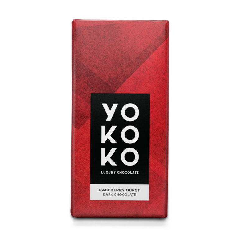 Raspberry Burst Dark Chocolate (Vegan) – YOKOKO Chocolate